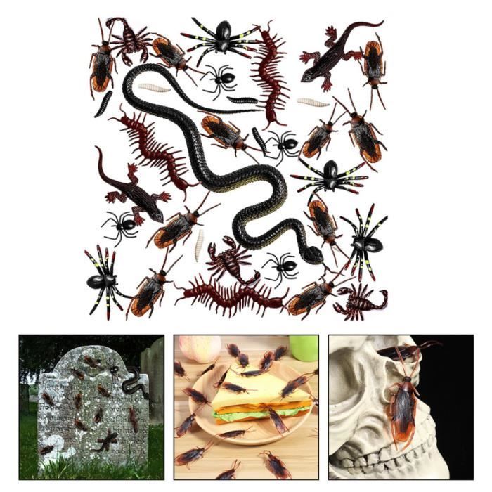 160pcs Premium Realistic Scorpion Worm Toy Tick Jouets support a ...