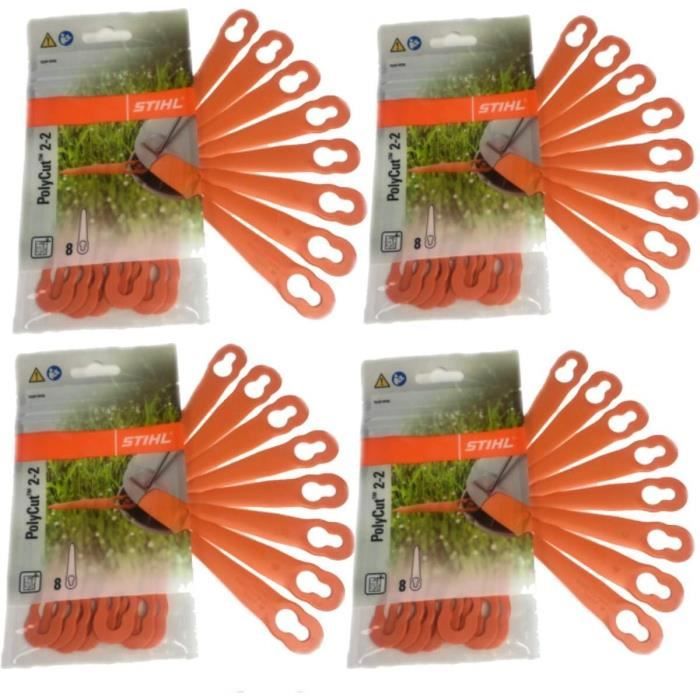 Lame En Plastique Polycut 2-2 Pour Tondeuse À Gazon Fsa 45 (4 Packs ...