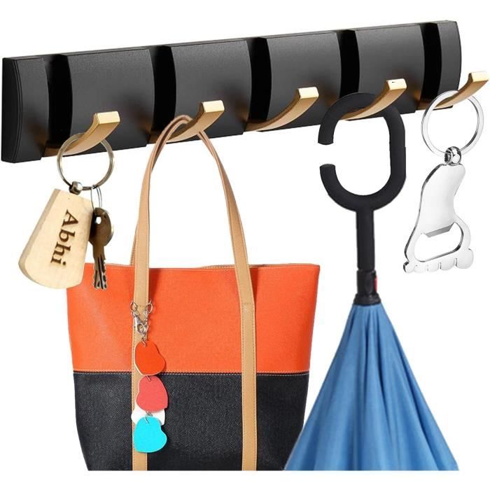 Pliant Porte-Manteau Mural Support Pliable Crochets Muraux 5Hook Hanger ...