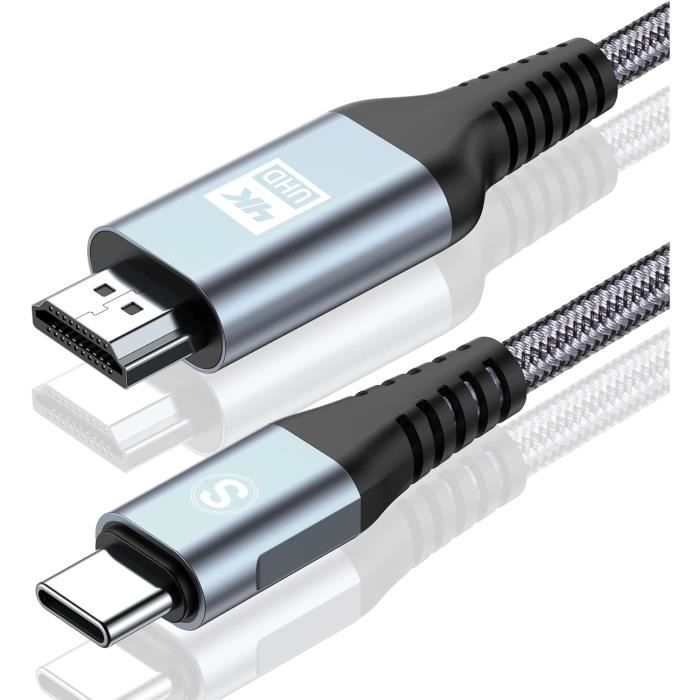 Câble Usb C Vers Hdmi 4K 0.5M,[Compatible Thunderbolt 3] Câble Usb Type ...