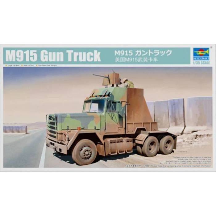 Maquette Camion M915 Gun Truck - TRUMPETER - 1:35 - Plastique ...