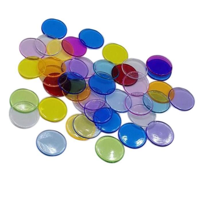 100pcs Puces Rondes Sensorielles Jeton Jouet Educatif pour Enfants ...