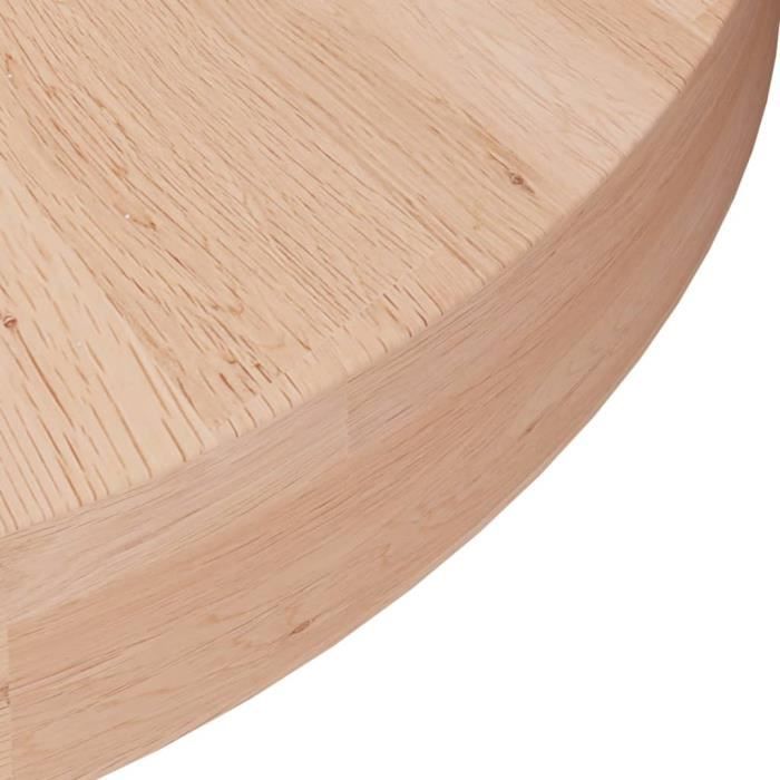 YOSOO Plateaux de table - Dessus de table rond Ø50x4 cm Bois de chêne ...