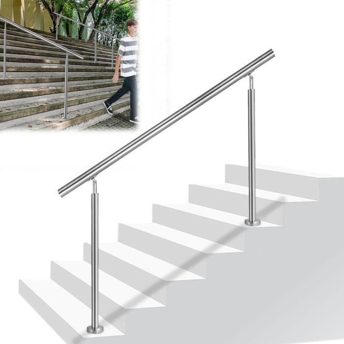 Rampe d'escalier - YUENFONG - 150 cm - Acier inoxydable - Intérieur ...