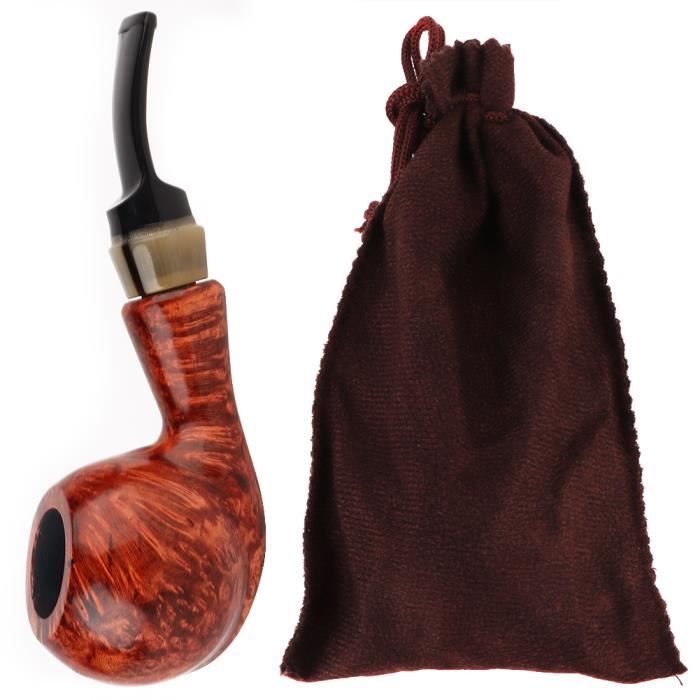 TMISHION pipe à tabac en bois Pipe à fumer en bois Briar Pipe à tabac ...