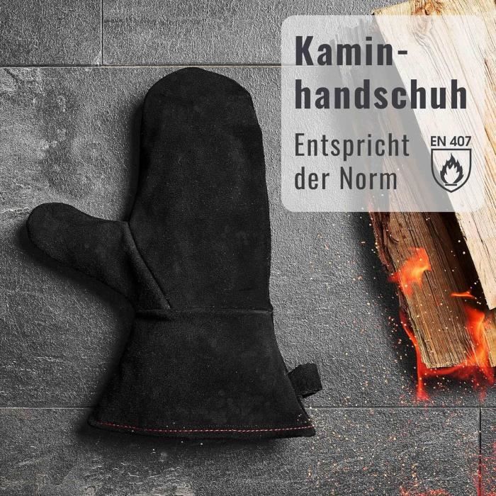 Gant De Cheminée, Conforme À La Norme En407, Avec Isolation Thermique ...