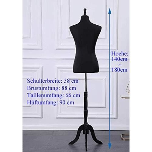 Loywe Mannequin de Couture Buste de Femme réglable en Hauteur Taille 36 ...