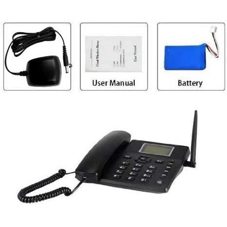 Téléphone fixe GSM 2G (Ecran: 2,4 pouces - Simple SIM).[Z817 ...