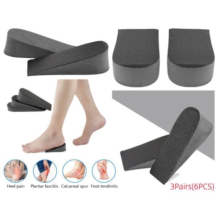 Talonnette,Protège Talon,Semelle Orthopédique en Cuir,Hauteur ...