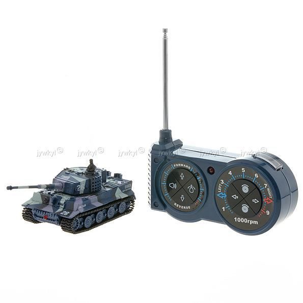 Radio Télécommandé RC Mini Tank de Guerre Modèle Miniature Jouet 1:72 ...