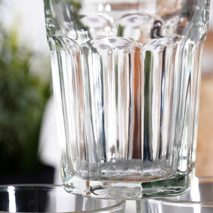 VILDE Lot de 12 verres 360 ml - Verre épais - lavables au lave ...
