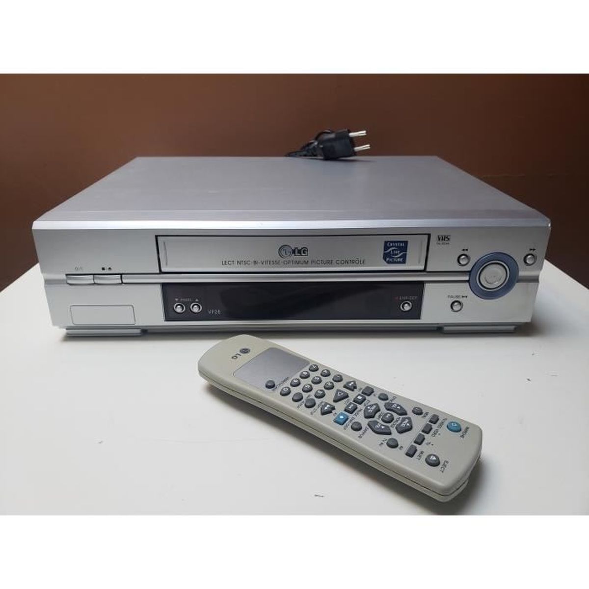 MAGNETOSCOPE LG VF28 LECTEUR K7 CASSETTE VIDEO VHS VCR PAL SECAM + TEL ...