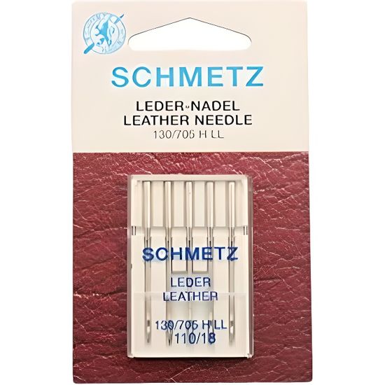 Schmetz Aiguilles pour machine à coudre en cuir 130/705, Taille 110 - Cdiscount Electroménager