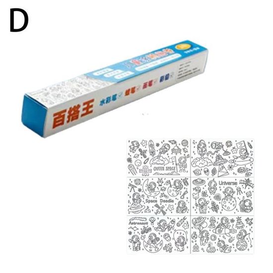 Jeu de coloriage,Rouleau de papier à colorier pour enfant,300CM,sans ...