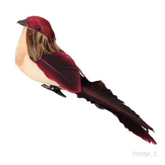 Figurine - COLAXI - Oiseaux Décoration Jardin - Vin Rouge - Mousse et ...