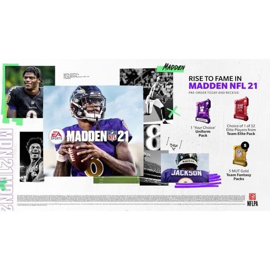 Jeu de sport de football américain - PS4 - Madden NFL 21 - Edition ...