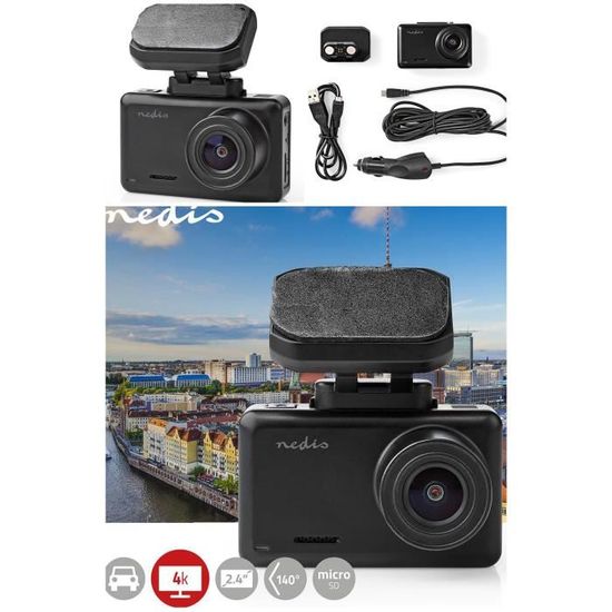 Camera Embarquée 4k Full Ultra HD 1 Canal 12MP po Angle de Vue de 140 ...