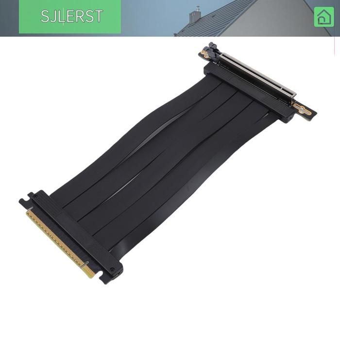 PCIe 5.0 X16 Riser Cable, 128 Gops 90 ° Flexible Extension Carte ...