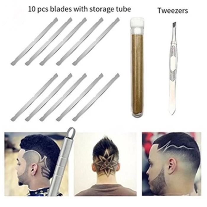 Stylo 10 lames pince à épiler Ciseaux de gravure magique ...