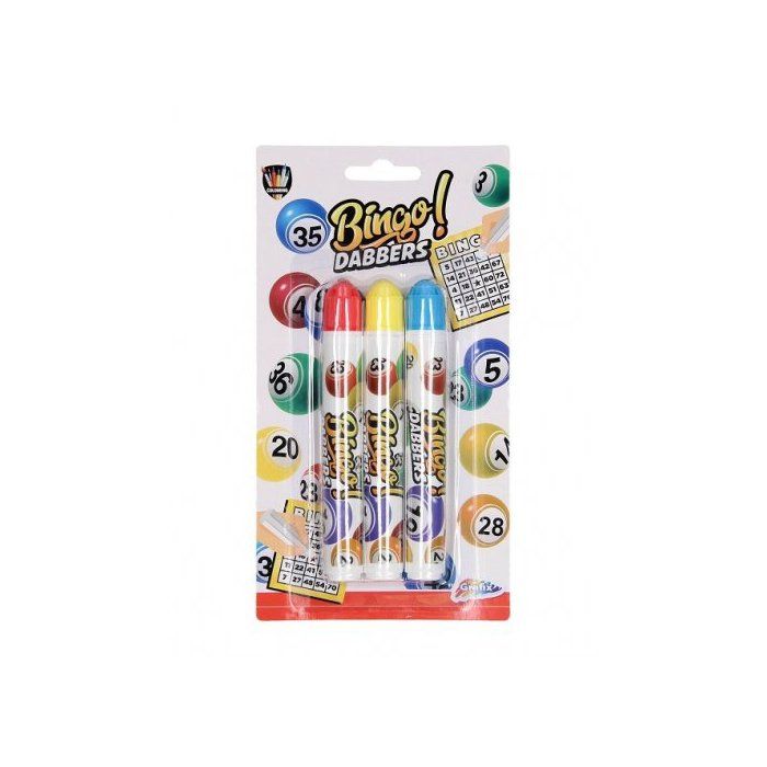 Blister 3 Stylos Marqueurs Bingo Loto multicolore Feutres stick pour ...
