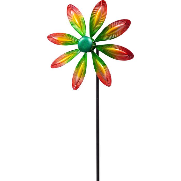 Girouette HQ Metal Wind Spinner: Single Flower 110243 Multicolore 24 x ...
