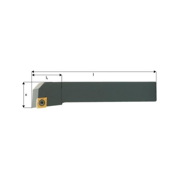Porte-outils ISO 95° SCLCR/L, Désignation : SCLCR 1616 H09, Queue vierkant 16 x 16 mm ...
