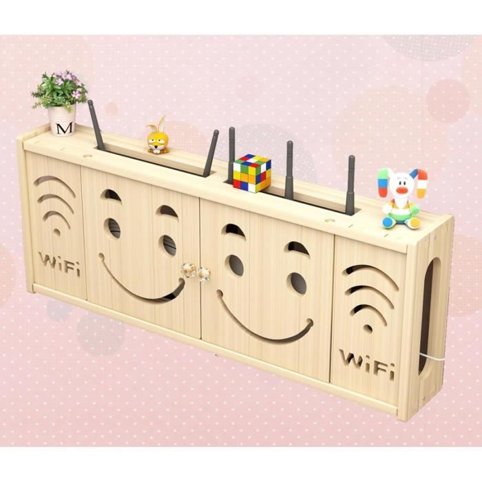 Boîte Rangement Mural Etagere Pour Decodeur Support Mural Boîte Petit ...