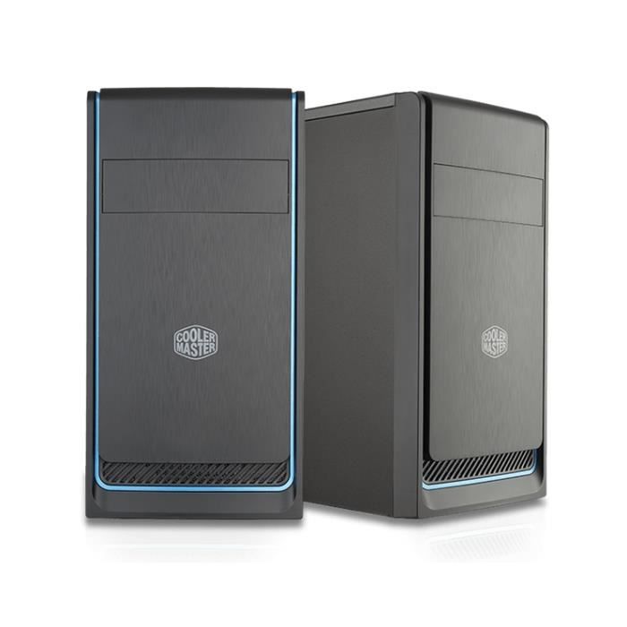 Cooler Master MasterBox E300L, Mini-Tour, PC, Plastique, Acier, Micro-ATX,Mini-ITX, Noir, Bleu ...