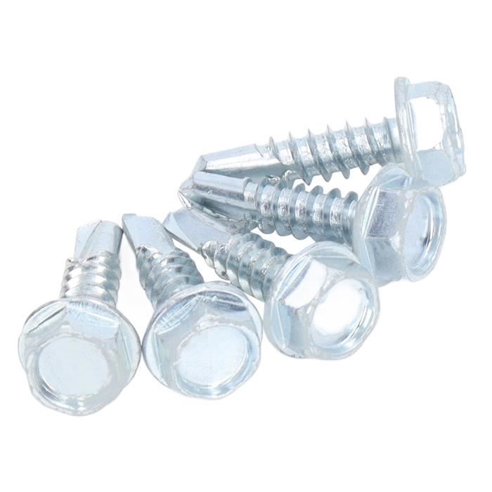 Duokon Vis autoperceuses 250 pièces vis auto-perceuses en acier au ...