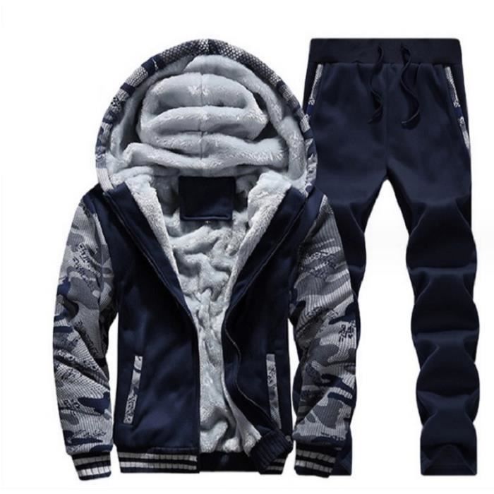 Survtement Sport Homme Polaire Ensemble Capuche et Pantalon de Sport Sweat Jogging Deux Pices ...