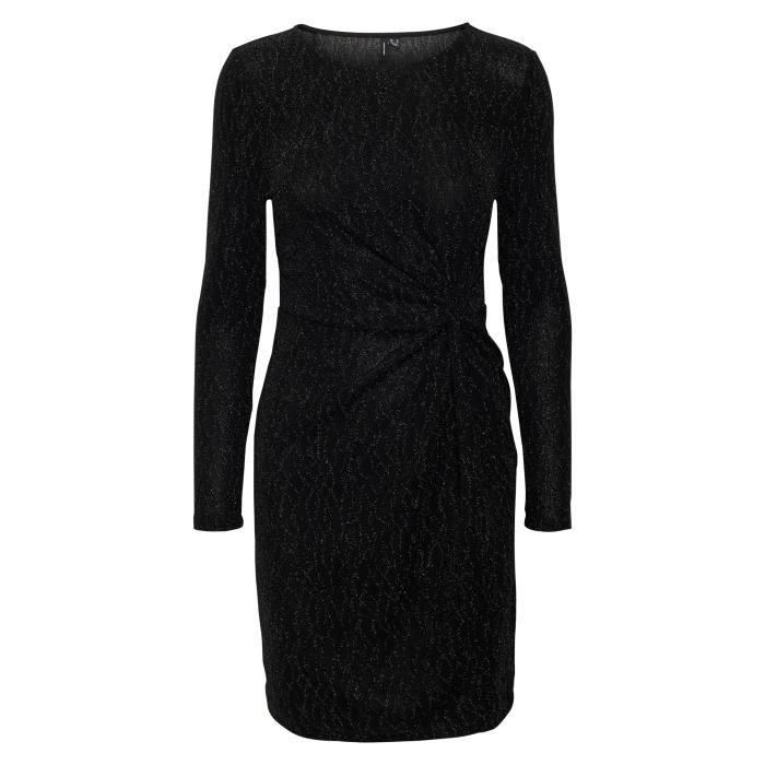 Robe courte cintrée - Vero Moda - noir - manches longues - col rond ...