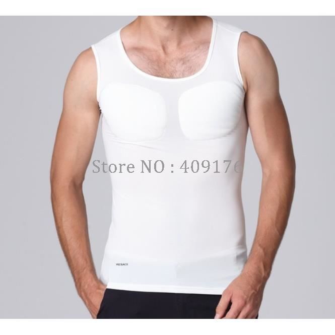 Faux Abs Muscles Shaper Invisible 8 Pack Pec Sous-vêtements Chemises ...