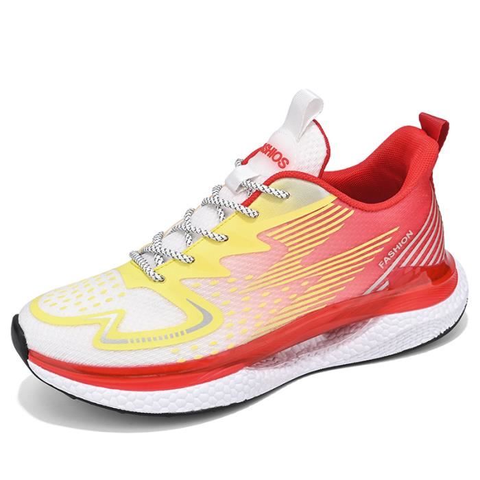 Baskets Homme Fashion Chaussures Basket Rouge - Cdiscount Chaussures