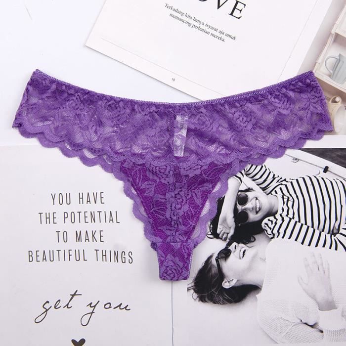 Culotte Slip Sous Vêtements Sexy En Dentelle Pour Femmes Lingerie