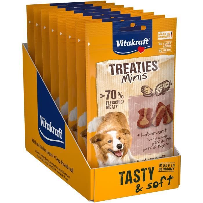 VITAKRAFT Treaties Mini Friandise pour chien au Pâté de foie - Lot de ...