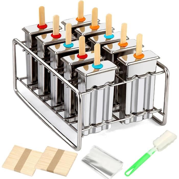 Ensemble De 10 Moules À Glace Maison, Acier Inoxydable 304, Moule À ...