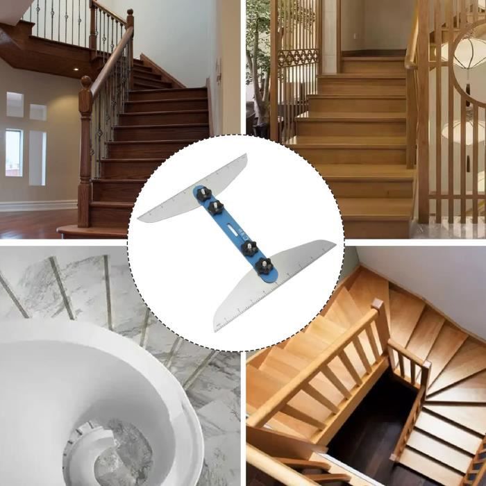 Outil de modèle de marche d’escalier Ensemble de Gabarits de Marche D ...