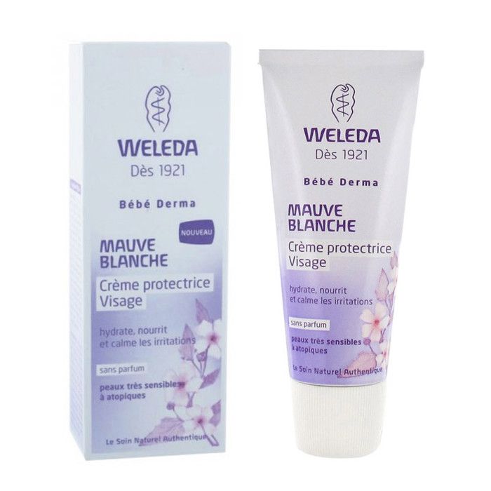 Crème protectrice Visage Bébé Derma à la Mauve Blanche - WELEDA ...