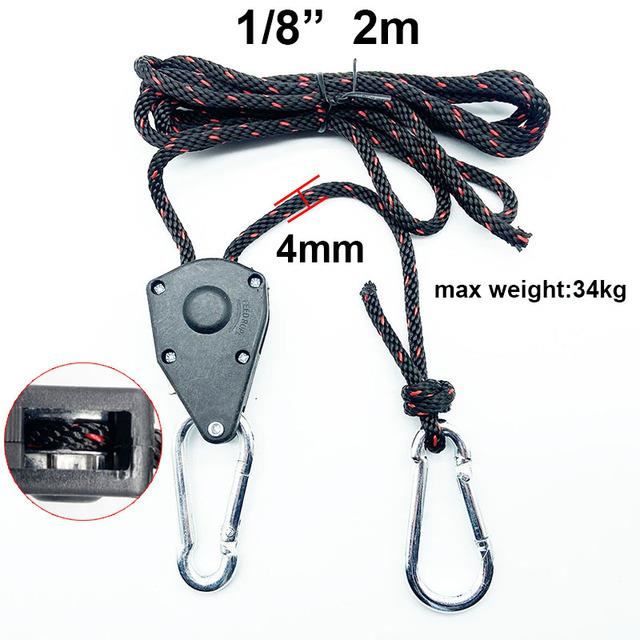 Sangle à cliquet,4mm 2m metal--Tendeur de Corde pour Tente de Camping ...