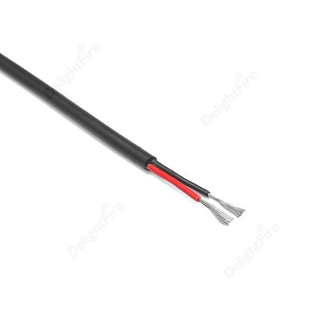 Câble de batterie,Black-20m-24 AWG--Câble électrique rond Flexible à ...