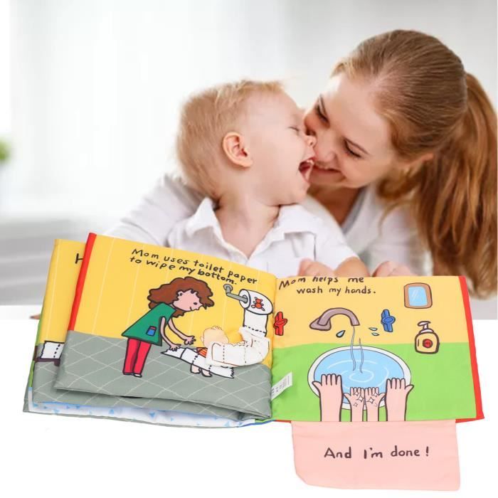 Livre De Bain Étanche Livre En Tissu De Bain Étanche Éducatif À Mâcher ...
