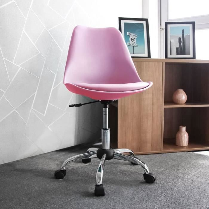 Chaise de Bureau Scandinave Fancy Pro Fauteuil Pivotant à roulettes ...