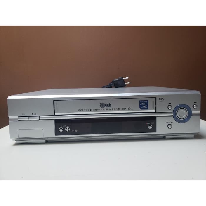 MAGNETOSCOPE LG VF28 LECTEUR K7 CASSETTE VIDEO VHS VCR PAL SECAM + TEL - Cdiscount TV Son Photo