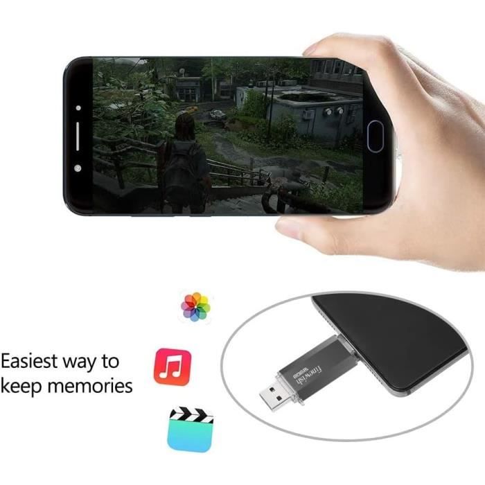 Clé Usb 128 Go, 2 En 1 Usb C Pendrive 128Gb Portable Clef Usb 128Go ...