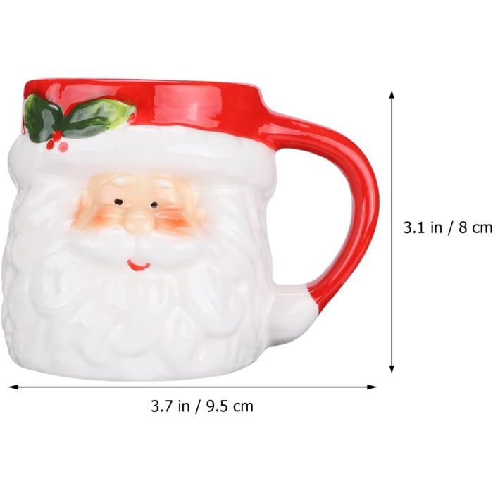 Mug de Noël en céramique, tasse Père Noël, mug de Noël original, articles de fête de Noël ...