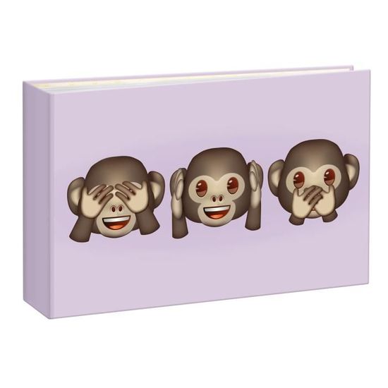 Mini Album photos - 10 x 15 cm - Emoji 3 singes - Cdiscount Beaux-Arts ...
