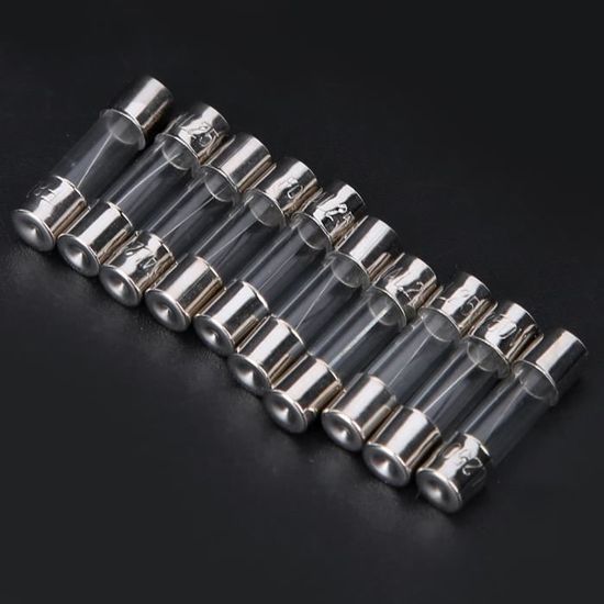 Fusibles en verre - MINIFINKER - Assortiment 100 pièces - 0,2A à 20A - Protection circuits ...