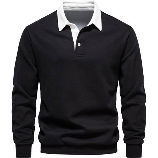 Pull Homme Manches Longues Printemps Et Automne Casual Pullover Couleur ...