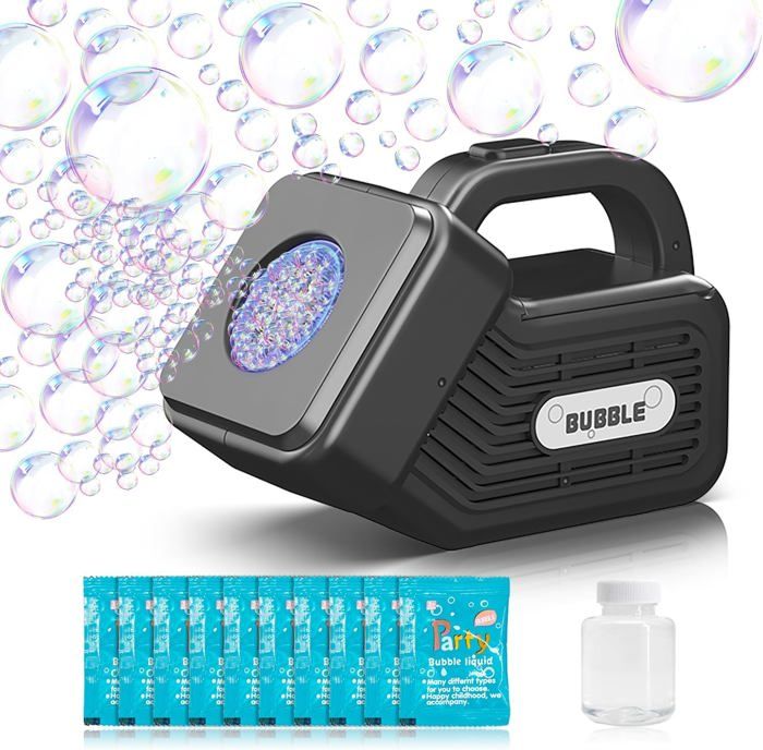 Noir Machine à bulles automatique portable - Machine à bulles ...