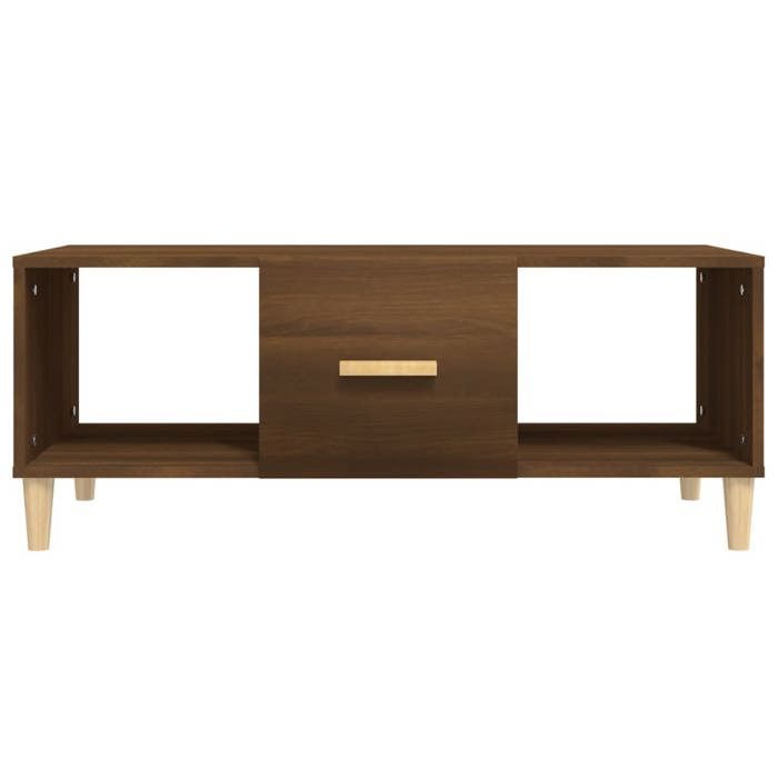 Table basse - BDM - chêne marron 102x50x40cm bois d'ingénierie ...